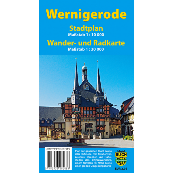 Coverbild des Stadtplans Wernigerode - Schmidt-Buch-Verlag
