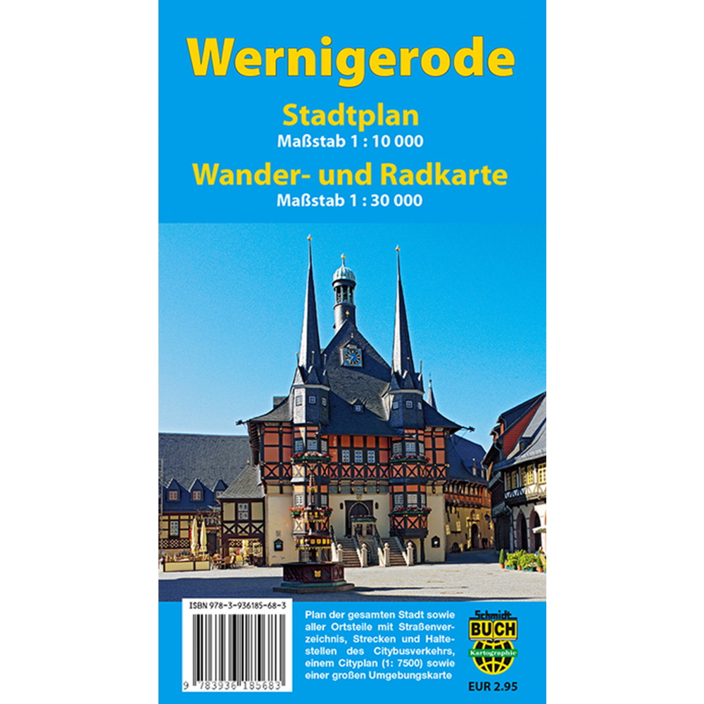Coverbild des Stadtplans Wernigerode - Schmidt-Buch-Verlag